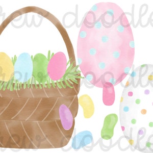 Watercolor Easter Digital Clip Art Set- Instant Download - Etsy