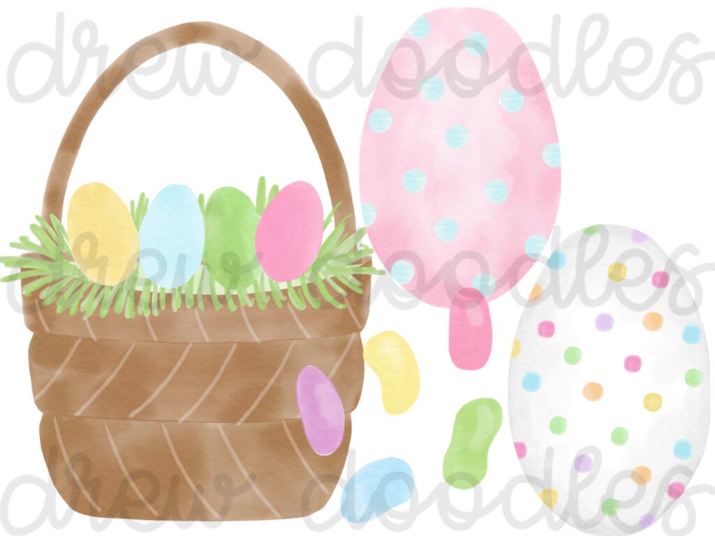 Watercolor Easter Digital Clip Art Set Instant Download - Etsy