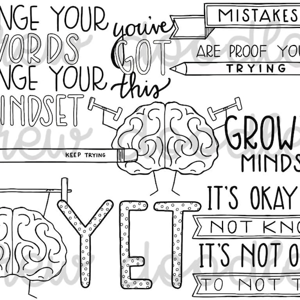 Growth Mindset Svg - Etsy