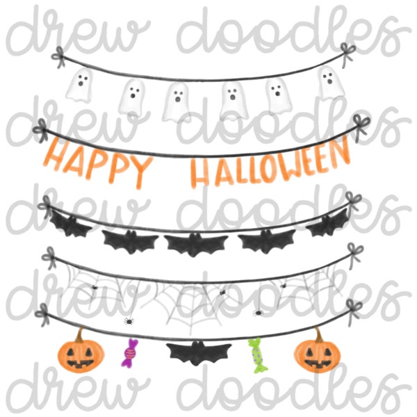 Bunting Clip Art Set - Etsy