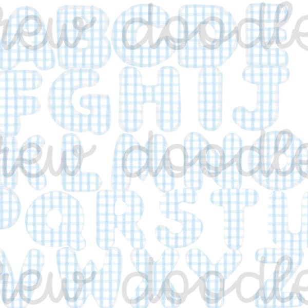 Light Blue Alphabet - Etsy