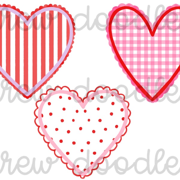 Pink Polka Dot Heart Png - Etsy