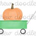 Watercolor Blue and Green Boy Pumpkin Wagons Digital Clip Art Set ...