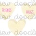 Watercolor Valentine's Day Conversation Hearts Digital Clip Art Set ...