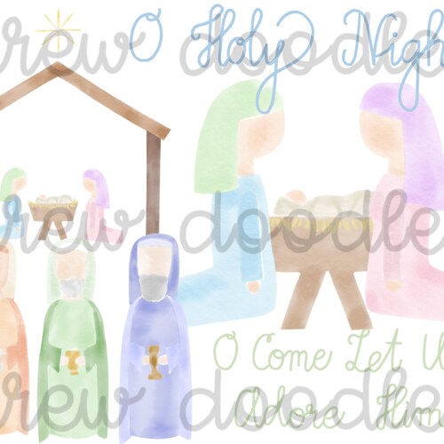 Watercolor Christmas Construction Trucks Digital Clip Art Set - Etsy