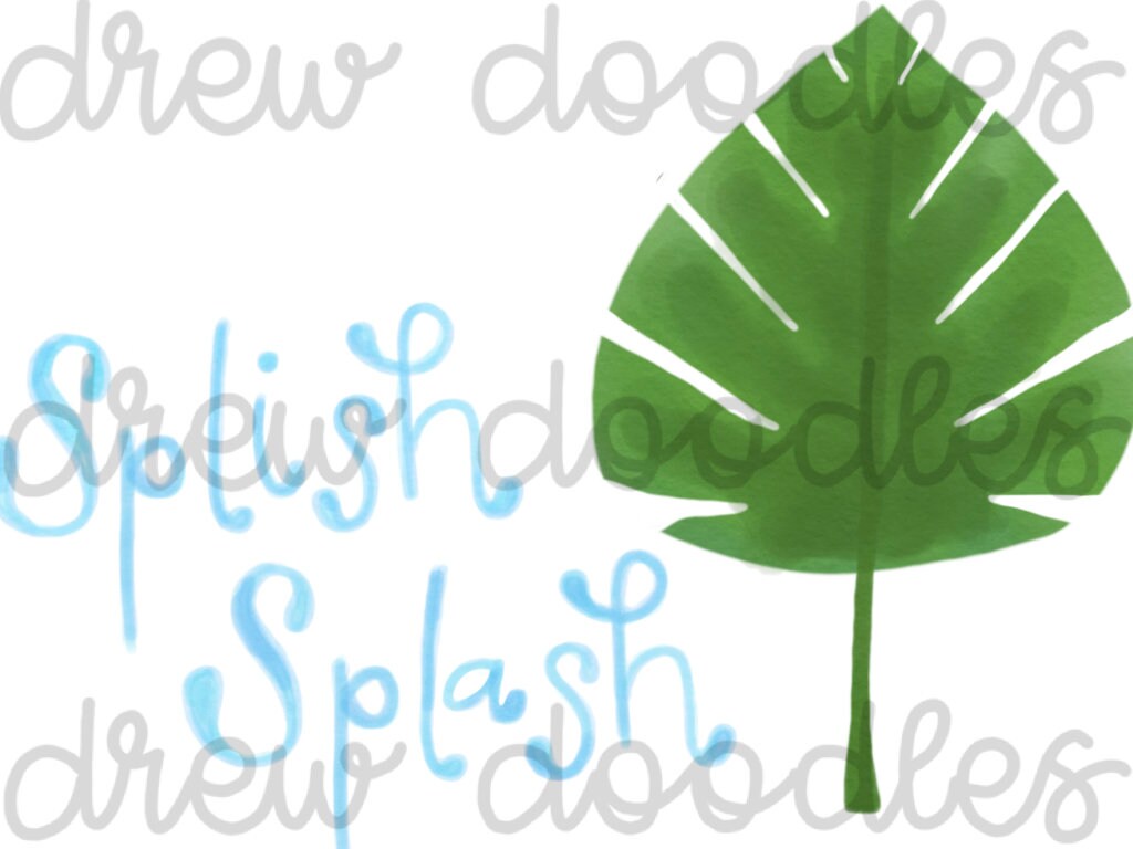 Watercolor Summer Fun Digital Clip Art Set Instant Download - Etsy