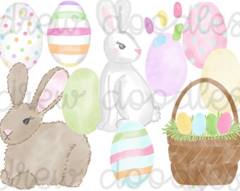 Easter Doodles Digital Clip Art Set Instant Download | Etsy