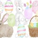 Watercolor Easter Digital Clip Art Set Instant Download | Etsy