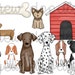 Watercolor Dogs Digital Clip Art Set Instant Download | Etsy