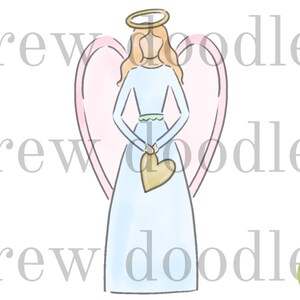 Watercolor Pastel Angelsdigital Clip Art Set- Instant Download - Etsy