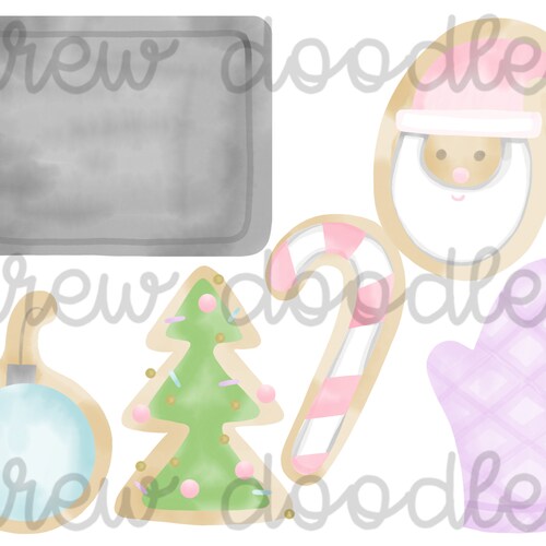 Watercolor Animal Cracker Cookies Digital Clip Art Set - Etsy