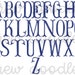 Watercolor Navy Fishtail Monogram Alphabet Digital Clip Art Set ...