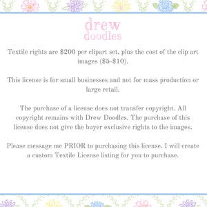 Drew Doodles TEXTILE USAGE Info - Etsy