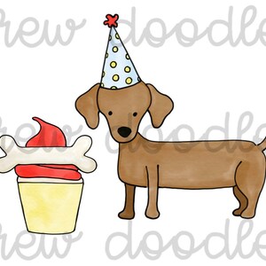 Watercolor Primary Party Dogs Digital Clip Art Set- Instant Download - Etsy