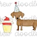 Watercolor Primary Party Dogs Digital Clip Art Set- Instant Download - Etsy