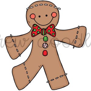 Build a Gingerbread Man Digital Clip Art Set Instant Download - Etsy
