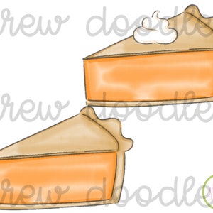 Watercolor Pumpkin Pies Digital Clip Art Set- Instant Download - Etsy