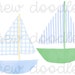 Watercolor Sailboats Set 2 Digital Clip Art Set- Instant Download - Etsy