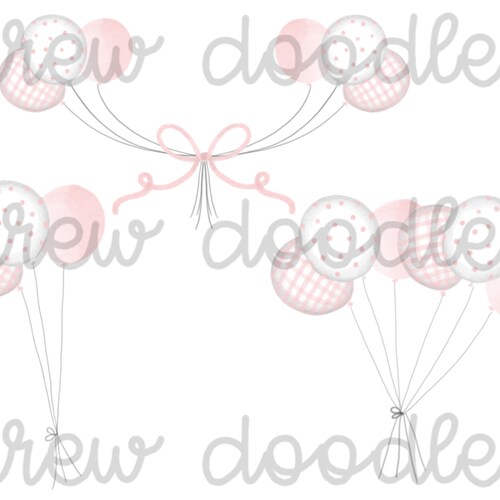 Watercolor Baby Girl First Birthday Digital Clip Art Set - Etsy