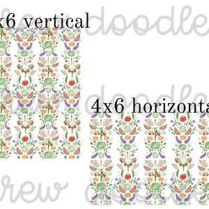 Watercolor Garden Print Pattern Digital Papers Backgrounds 4x6 and 5x7 ...
