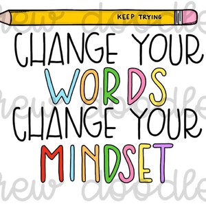 Growth Mindset Doodles Digital Clip Art Set- Instant Download - Etsy