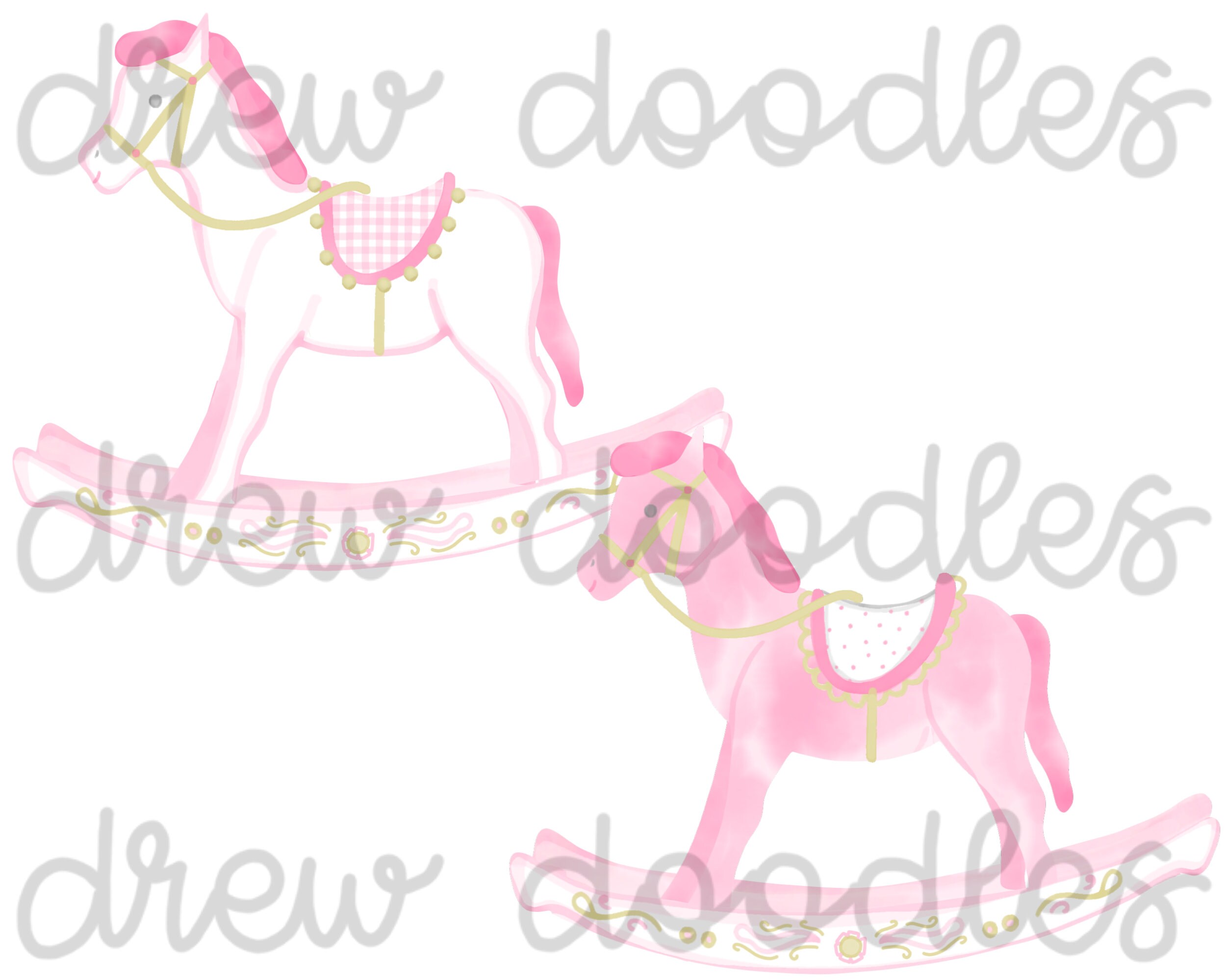 Pink Horse Clipart