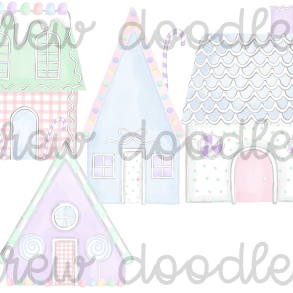 Pastel Gingerbread House - Etsy