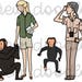 Jane Goodall Digital Clip Art Set- Instant Download - Etsy
