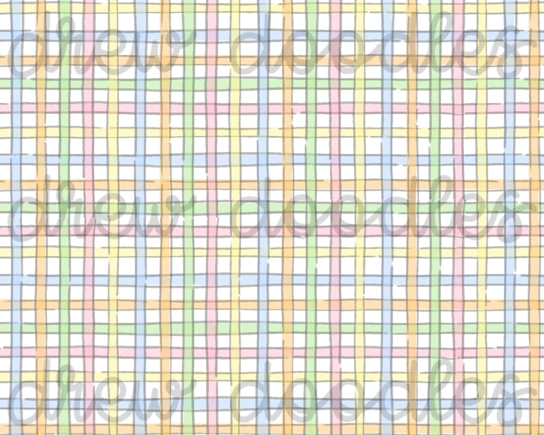 Watercolor Pastel Plaid Print Pattern Digital Papers Backgrounds 4x6 ...