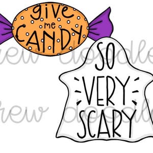 Halloween Doodles Digital Clip Art Set Instant Download - Etsy