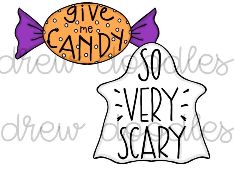 Halloween Doodles Digital Clip Art Set Instant Download - Etsy