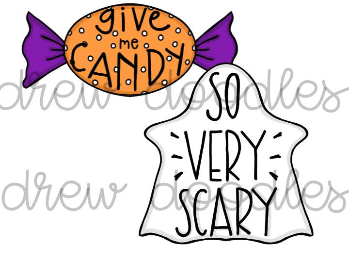 Halloween Doodles Digital Clip Art Set Instant Download - Etsy