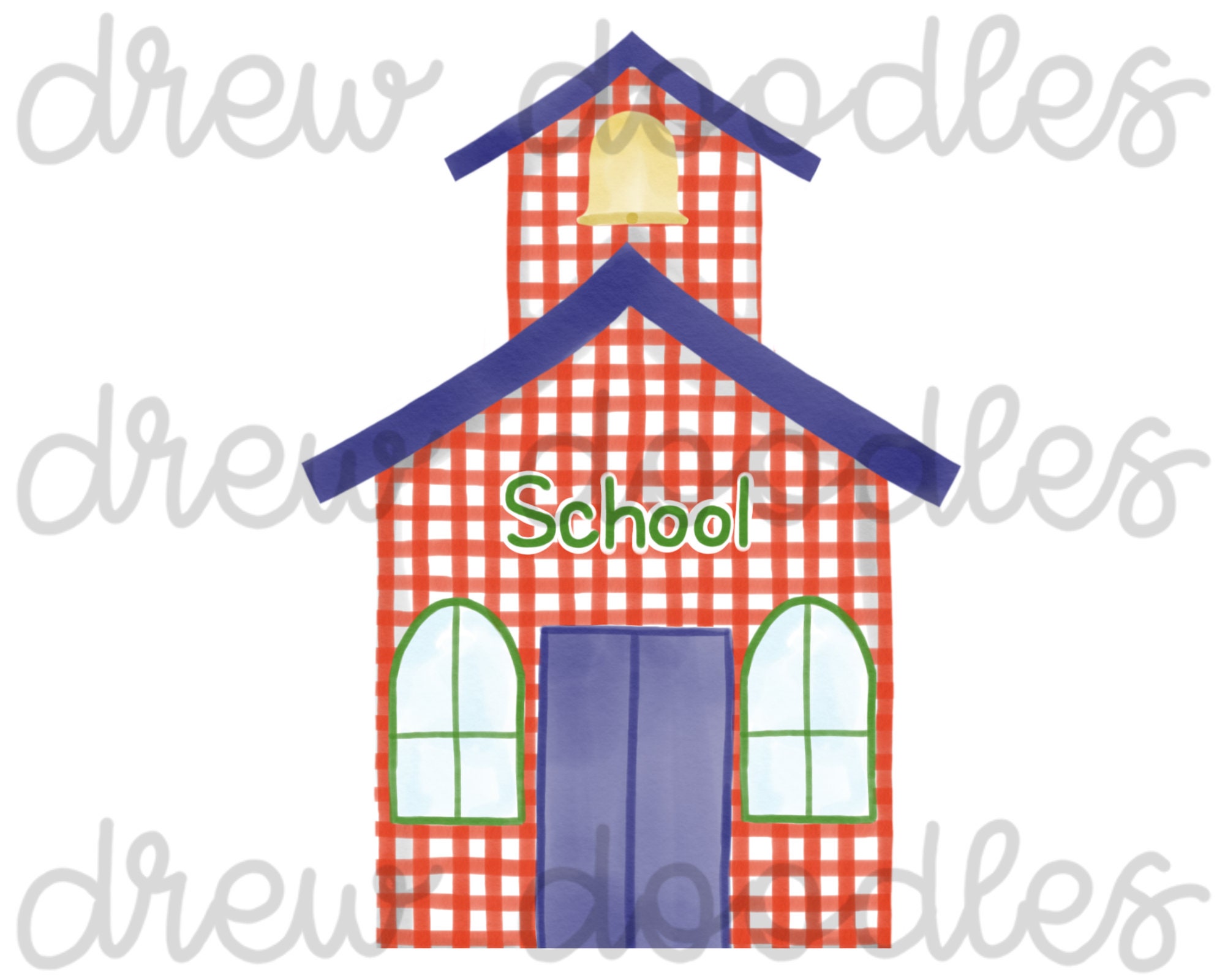 Old School House Clip Art