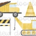 Watercolor Construction Trucks Digital Clip Art Set- Instant Download ...