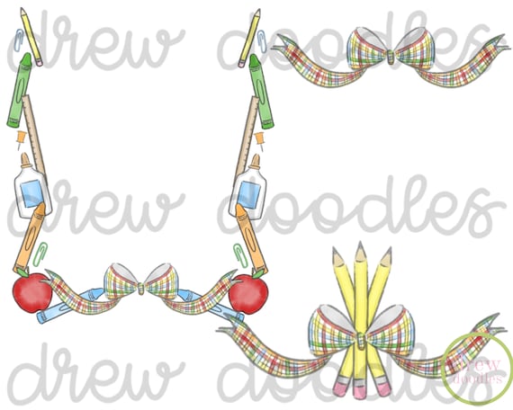 School Clip Art Frames