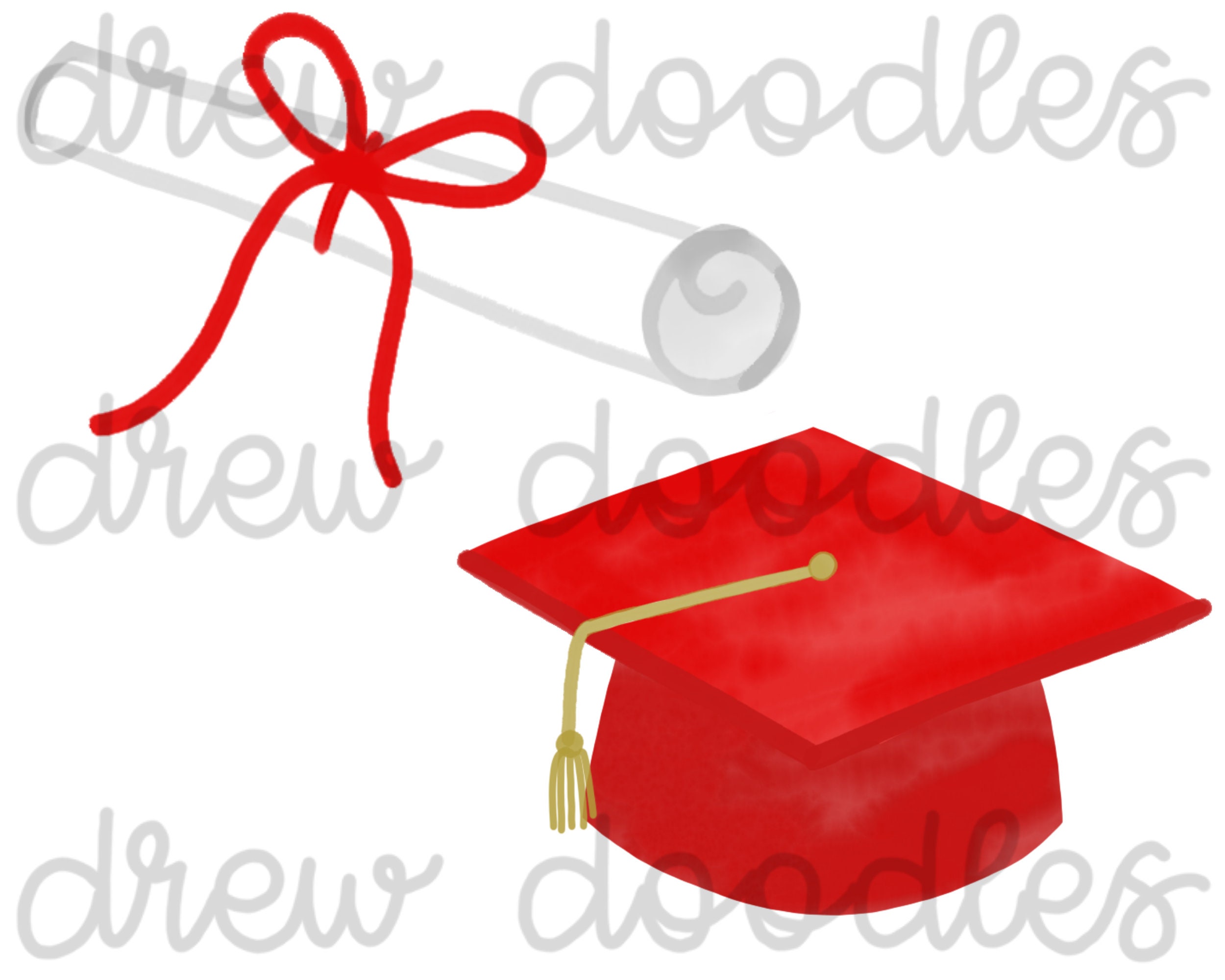 Red Graduation Cap