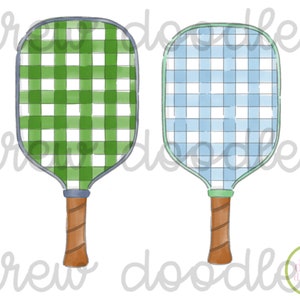 Watercolor Pickleball Digital Clip Art Set- Instant Download - Etsy
