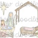 Watercolor Nativity Digital Clip Art Set- Instant Download - Etsy