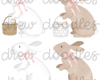 Watercolor Easter Boys Digital Clip Art Set Instant Download | Etsy