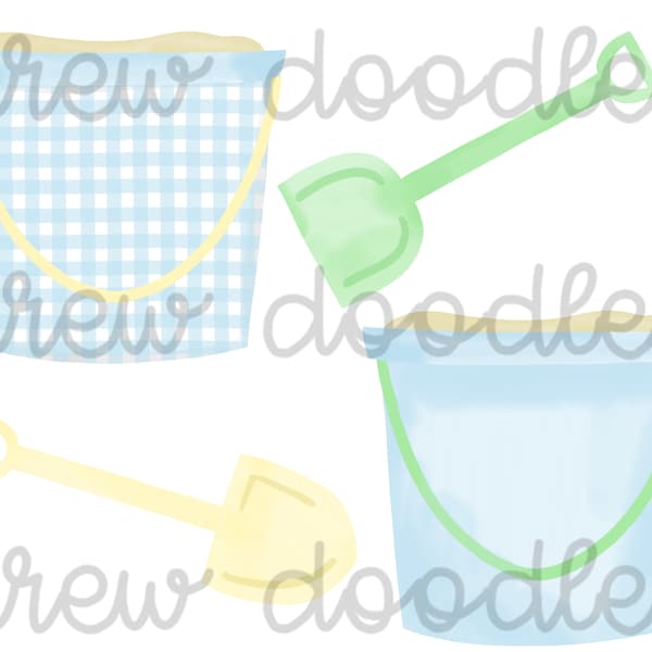 Sand Bucket Clip Art - Etsy