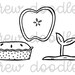 Johnny Appleseed Digital Clip Art Set Black Line Version Instant ...