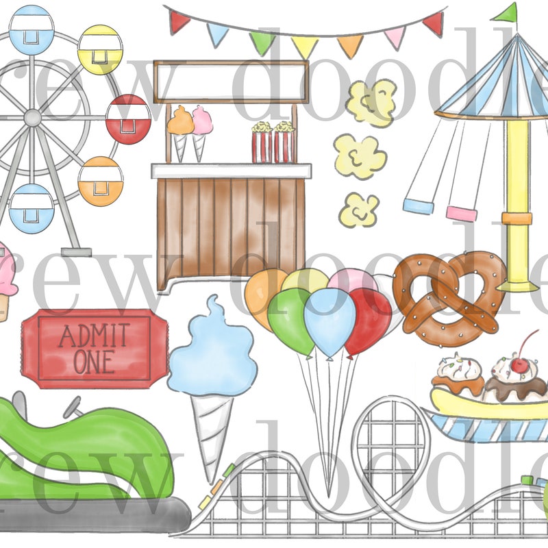 Amusement Park Svg - Etsy