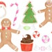 Watercolor Christmas Sweets Digital Clip Art Set Instant | Etsy