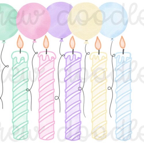 Watercolor Pink Party Dog Heads Digital Clip Art Set Instant - Etsy