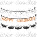 Watercolor Halloween Banners Bunting Digital Clip Art Set Instant ...
