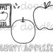 Johnny Appleseed Digital Clip Art Set Black Line Version Instant ...