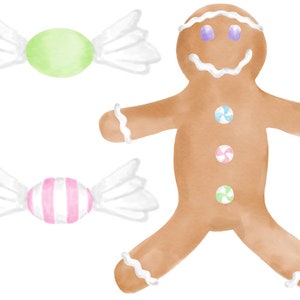 Watercolor Christmas Sweets Digital Clip Art Set- Instant Download - Etsy