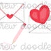 Watercolor Valentine's Day Love Letters Digital Clip Art Set- Instant ...