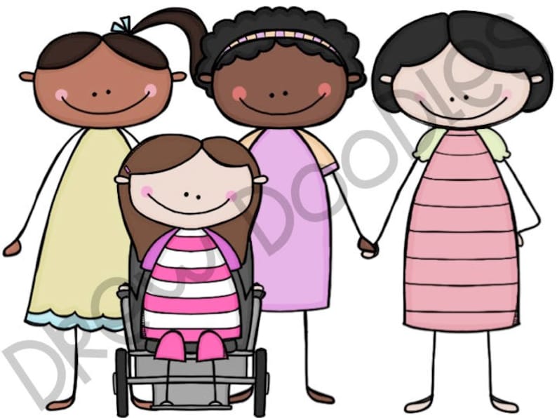 School Friends Digital Clip Art Set Instant Download - Etsy