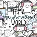 A Marshmallow World Digital Clip Art Set Color and Black Line COMBO ...